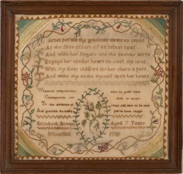 Current Selections of Antique Samplers (click image for more ...