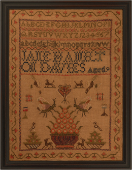 Current Selections of Antique Samplers (click image for more ...