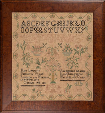 Current Selections of Antique Samplers (click image for more ...