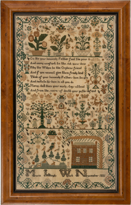 Current Selections of Antique Samplers (click image for more ...