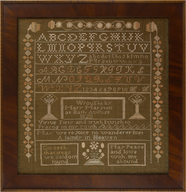 Current Selections of Antique Samplers (click image for more ...