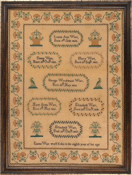 Current Selections of Antique Samplers (click image for more ...