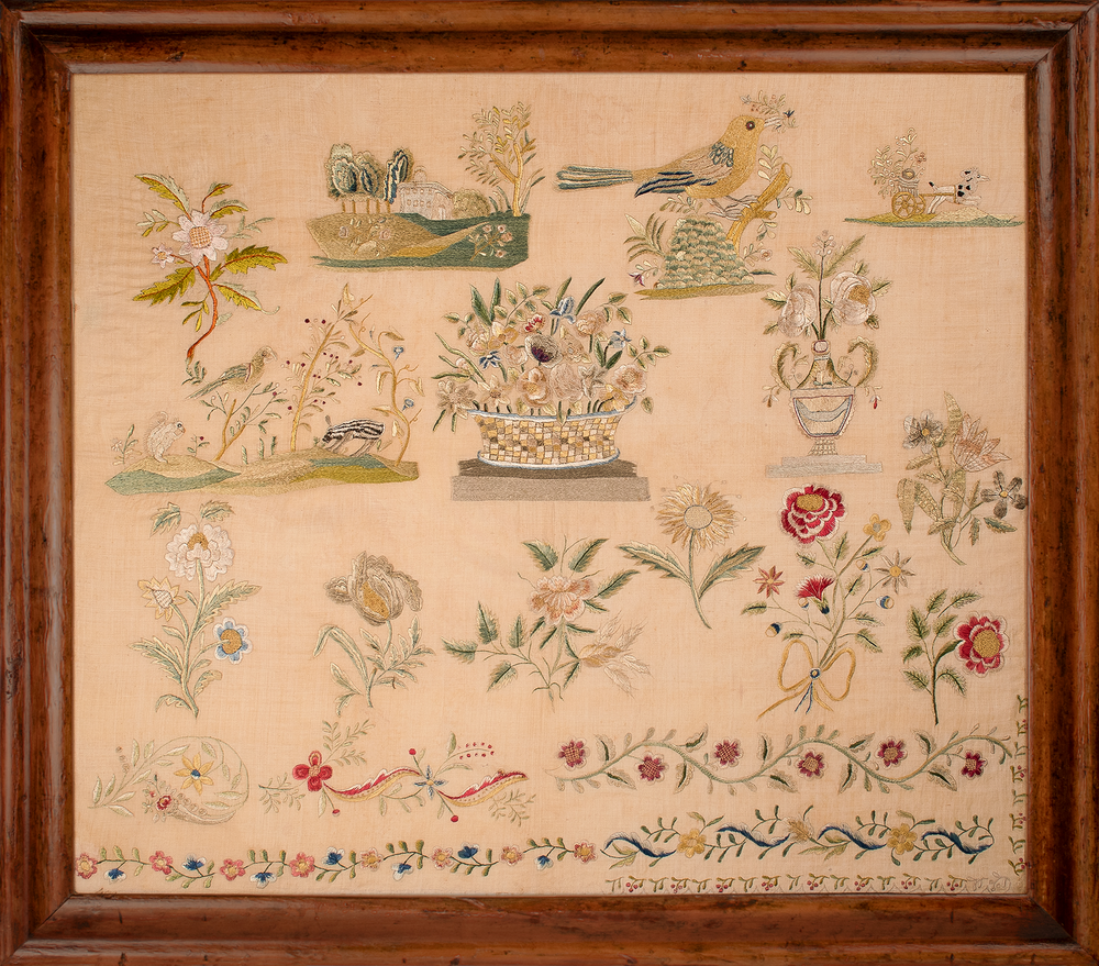Silk Embroidery of Pictorial Motifs, | Samplings